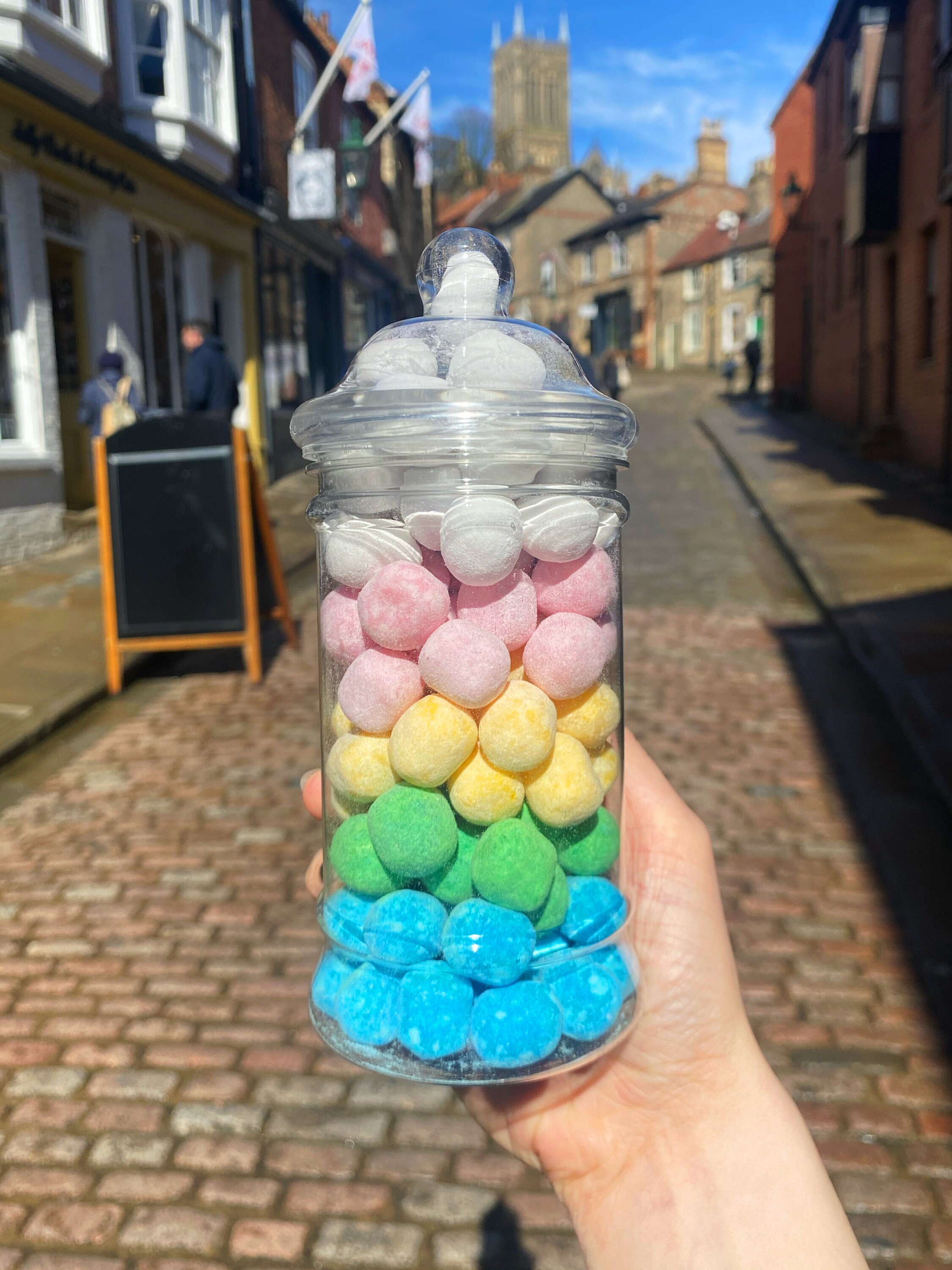 Rainbow Bon Bon Sweet Jar by Authentic Sweet Shop, Jar of Sweets for ...