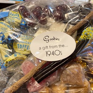 1940s Sweets Gift by an Authentic Sweet Shop, Sweet Gift, Retro Sweets ...