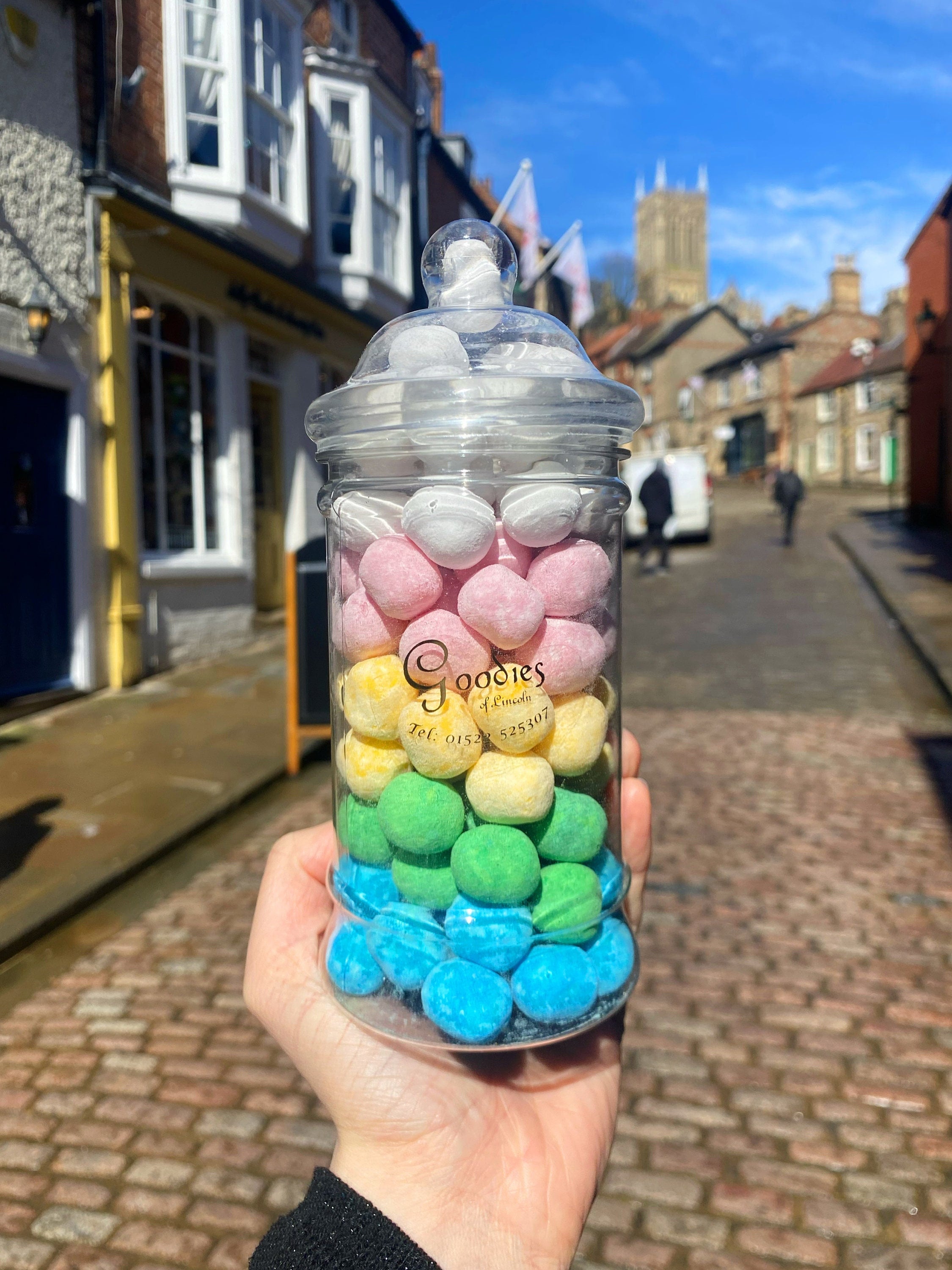 Rainbow Bon Bon Sweet Jar by Authentic Sweet Shop, Jar of Sweets for ...