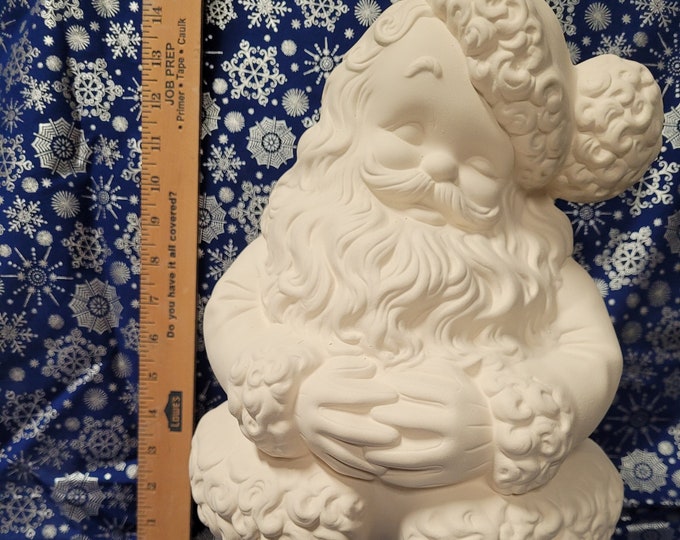 Vtg 1970's Ceramic Winking Santa Claus, Candy Cane & Lantern 13 Tall ...