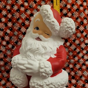 FREE USA Shipping! Very Rare Big Winking Mr. Santa! Custom Finish ...