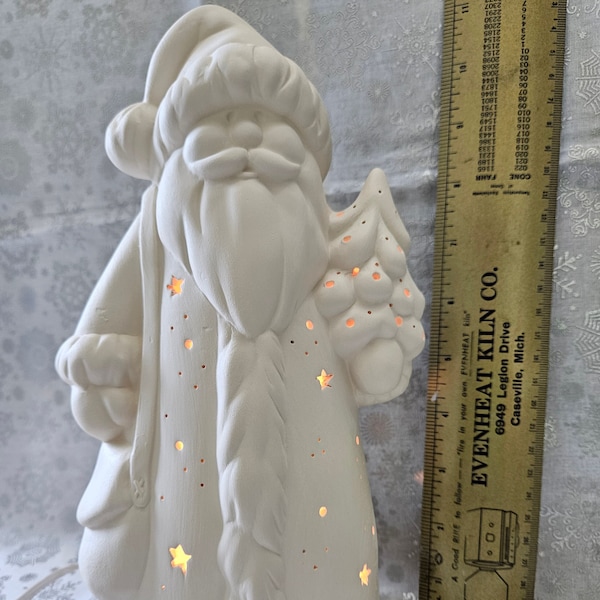 Ceramic Santa - Etsy