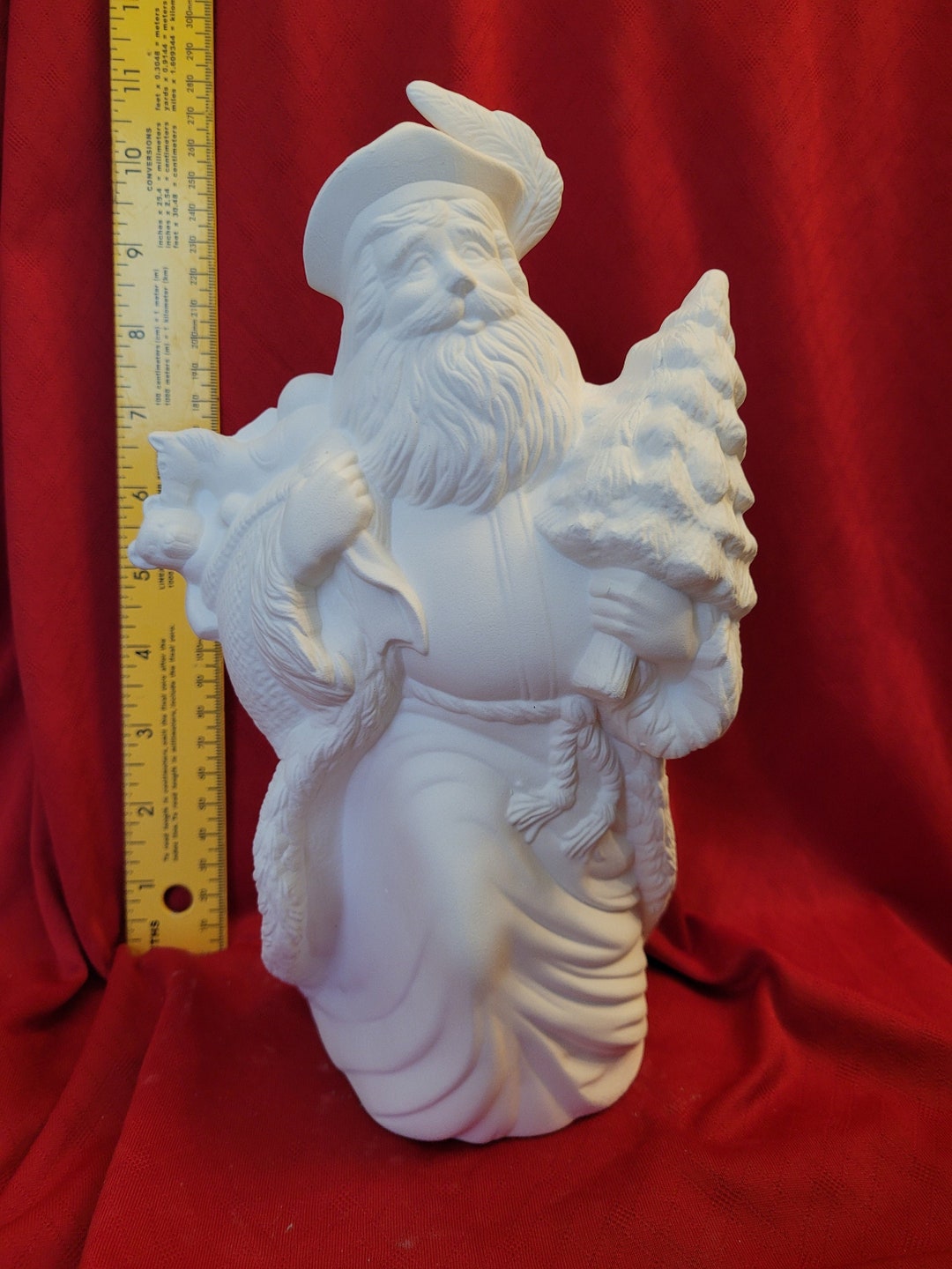 FREE USA Ship Large Italy Santa San Nicolo Saint Nick U Paint Ceramic ...