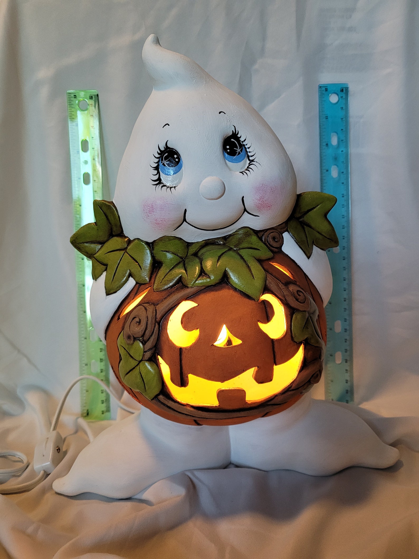 FREE USA Shipping Large Pumpkin Belly Ghost Light-up Custom - Etsy