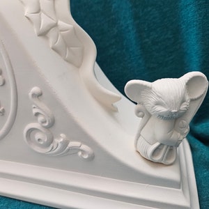 FREE USA Ship! Mice on the Mantle Clock Set! U Paint Ceramic Bisque ...