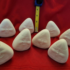 Free USA Ship 8pc Candy Corn Set U Paint Ceramic Bisque Unpainted Ready ...