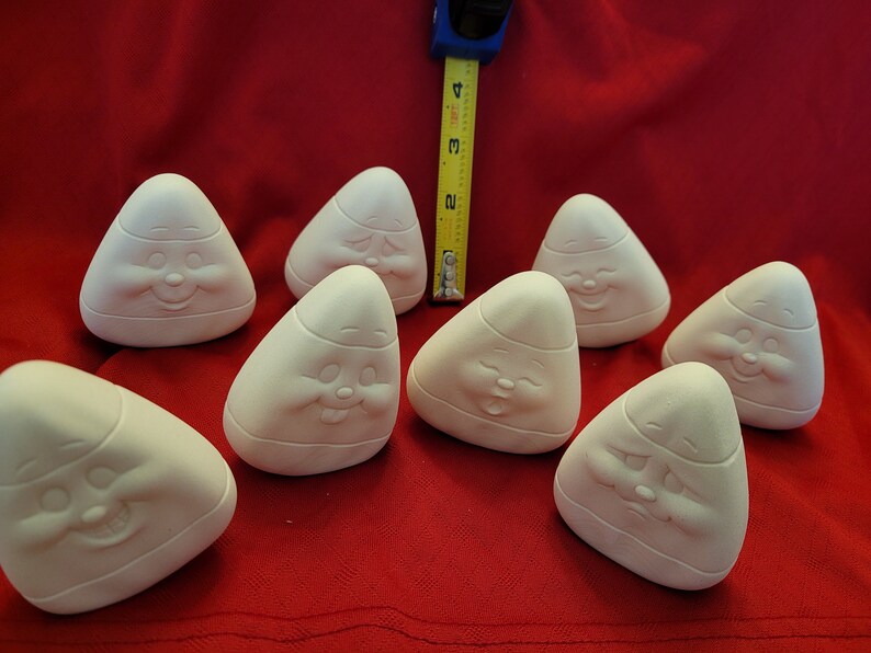 Free USA Ship 8pc Candy Corn Set U Paint Ceramic Bisque - Etsy