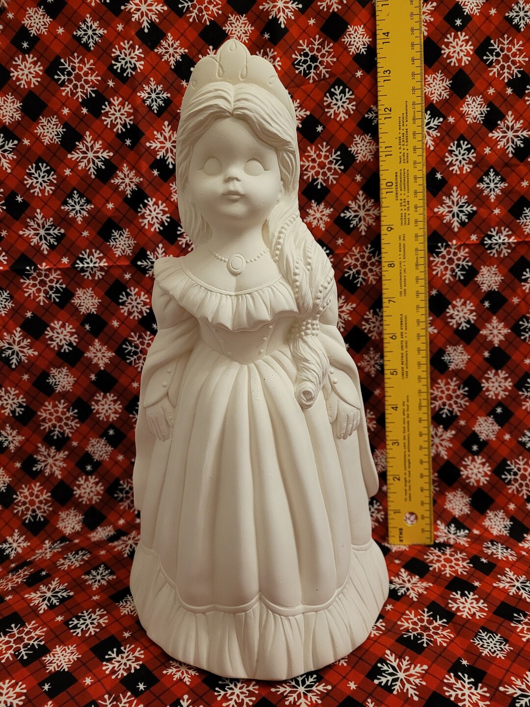 Free USA Ship! Large Elsa the Princess! U Paint Ceramic Bisque ...