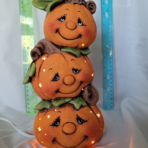 Ceramic Pumpkin Light - Etsy