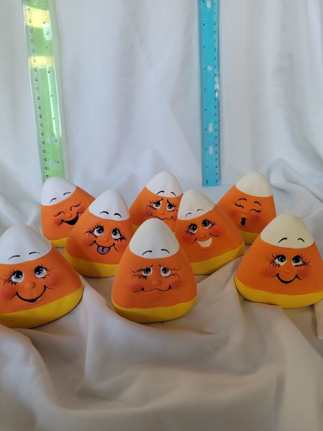 Candy Corn Ceramic Bisque 8 Different Faces Available Custom Painted ...