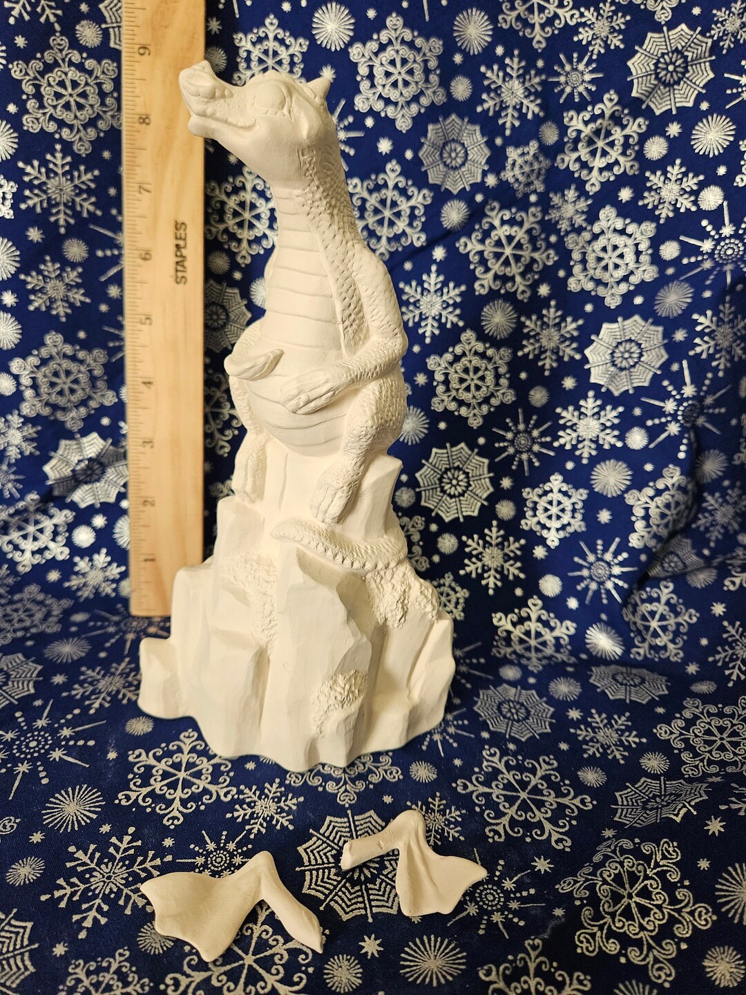 FREE USA Shipping! " Whimsical Dragon W/wings "! U Paint Ceramic Bisque ...