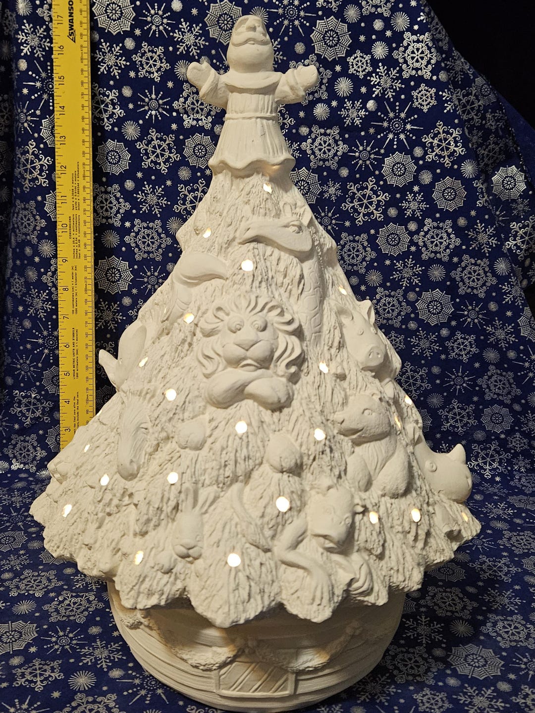 Wow! " Very Large Noah's ARK W/animals Christmas Tree Light-up "! U ...