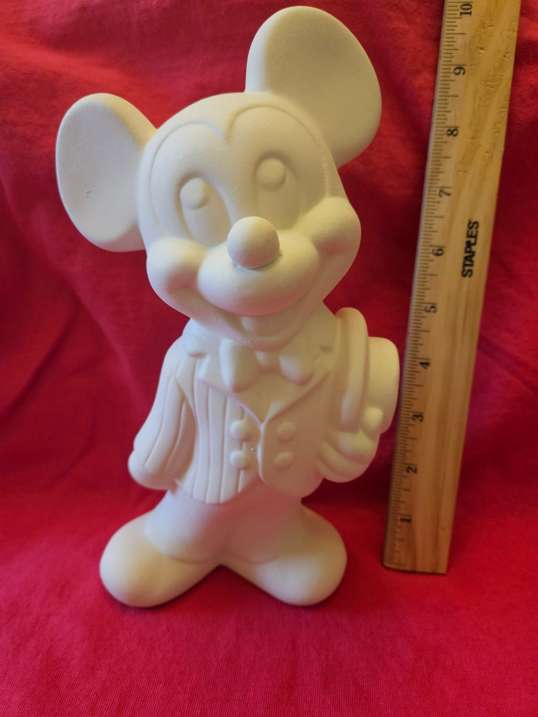 FREE USA Shipping Large Disney Mickey Mouse U Paint Ceramic Bisque ...