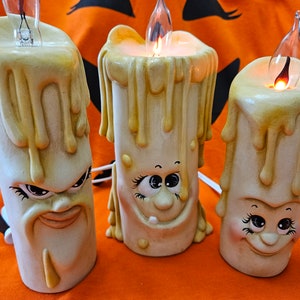 FREE USA Shipping! " Spooky Scary Candle Stick Light-up "! Custom ...