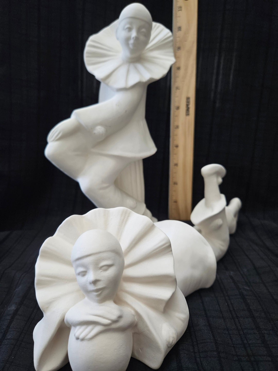 FREE USA Shipping! Imperial Pierrot Clown Set! U Paint Ceramic Bisque ...