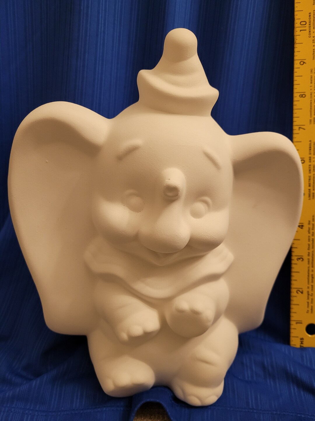 Free USA Ship Large Dumbo the Disney Elephant U Paint Ceramic Bisque ...