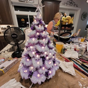 FREE USA Ship! Large Lavender Spruce Christmas Tree! Custom Finished ...