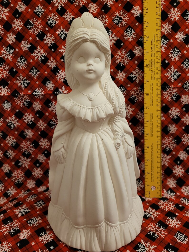 Free USA Ship Large Elsa the Princess U Paint Ceramic - Etsy