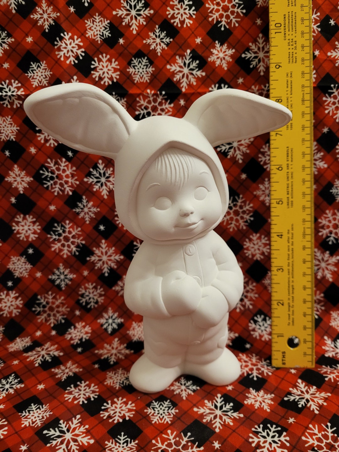 Free USA Ship! Bunny Costume Christmas Story! U Paint Ceramic Bisque ...