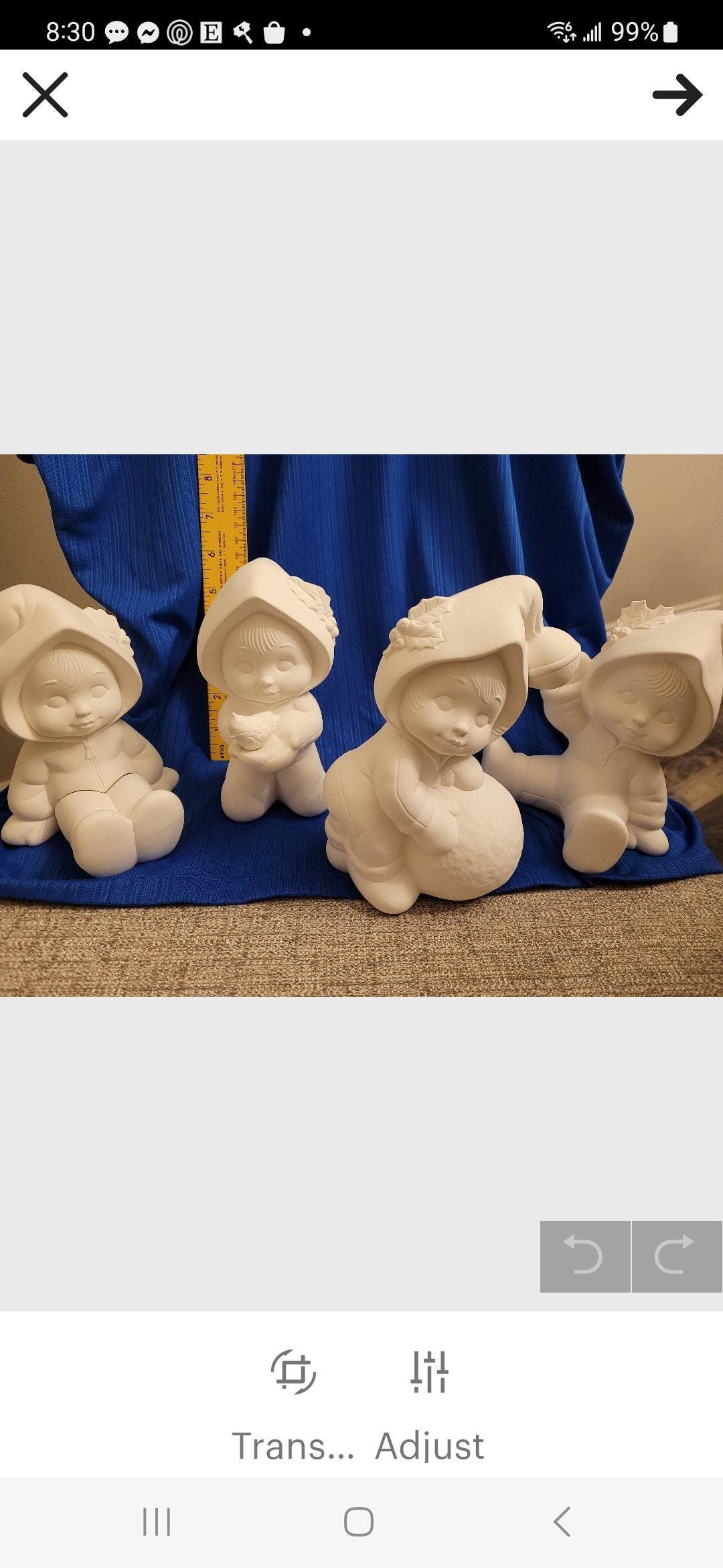 SPECIAL OFFER! " Set of 4 Snow Baby Sweet Tots "! U Paint Ceramic ...