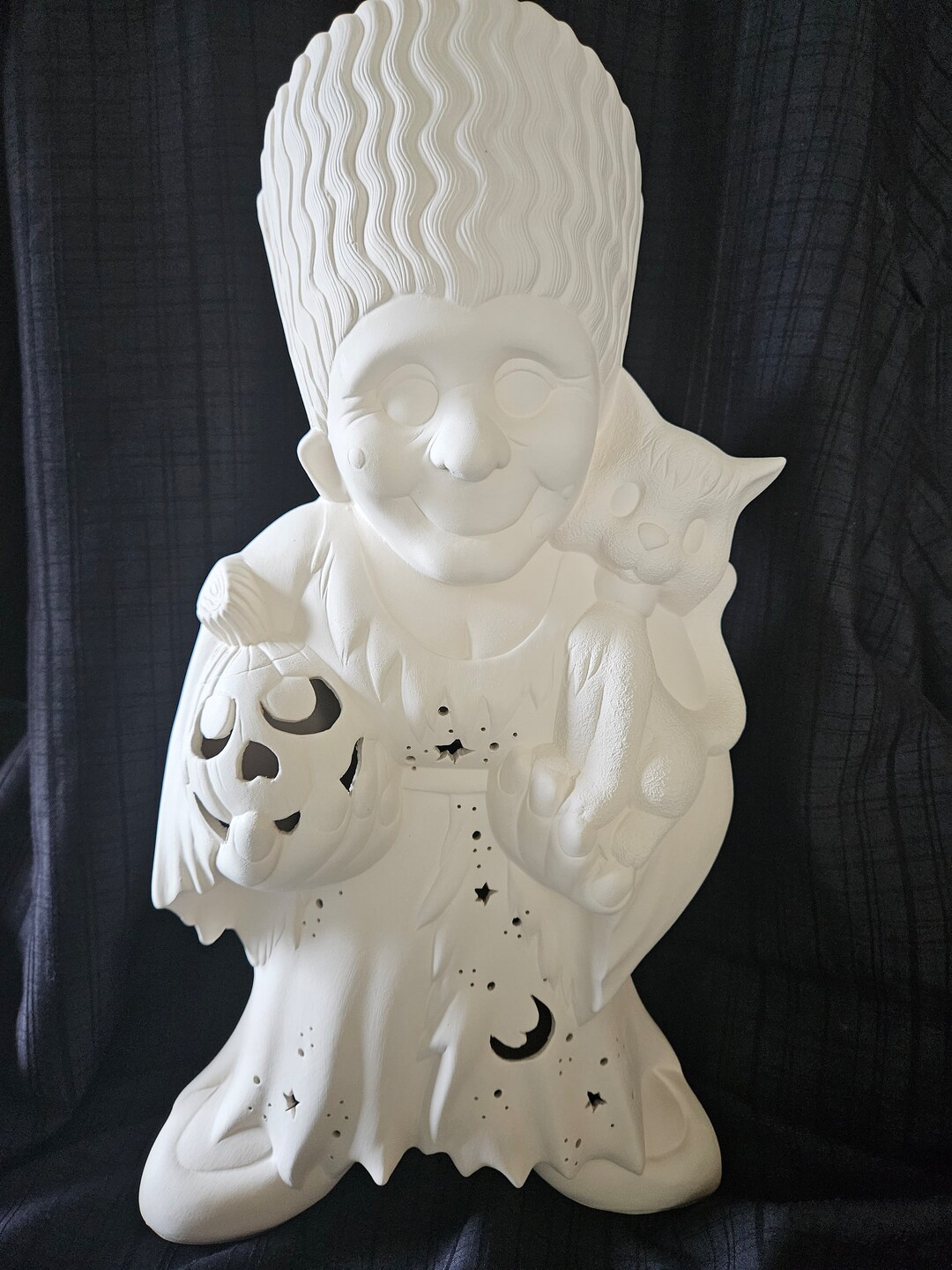 Large " BRIDE of FRANKENSTEIN ' Light-up! U Paint Ceramic Bisque ...