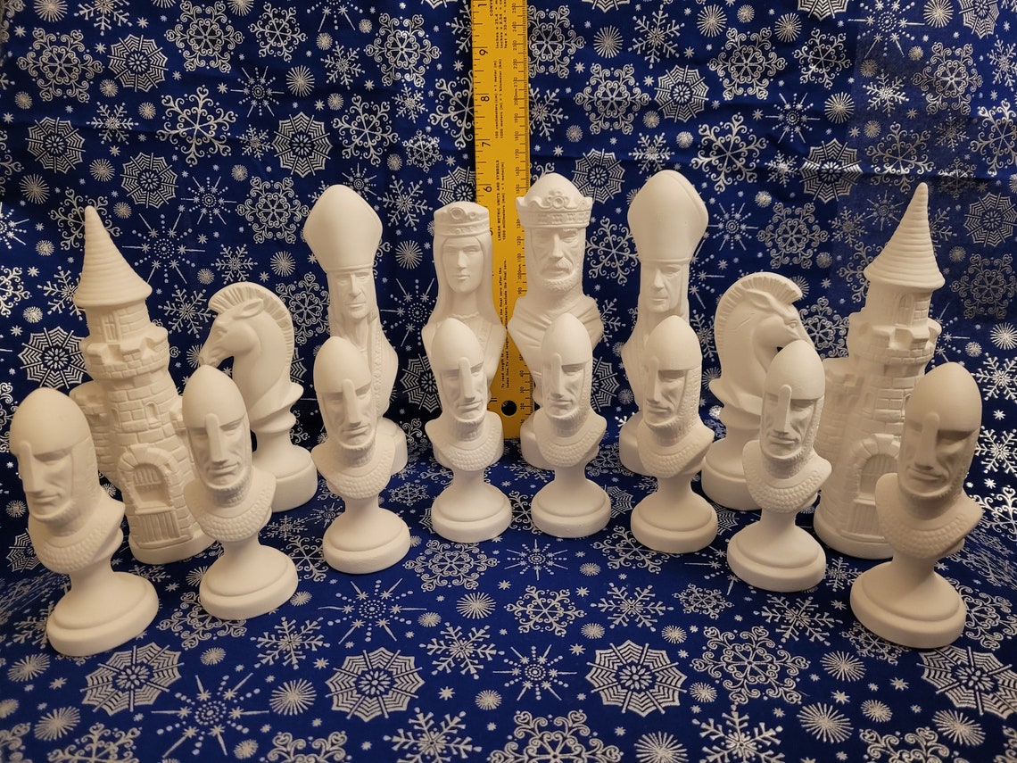 FREE USA Ship Large Chess Set King Arthur Guinevereetc U - Etsy