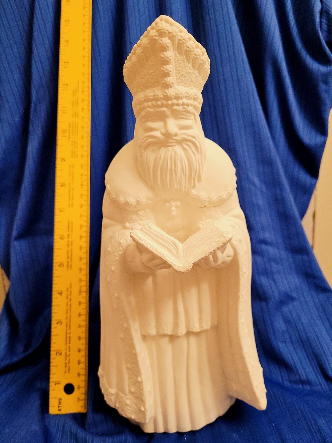 FREE USA Ship! Large Saint Nicholas Statue! U Paint Ceramic Bisque ...