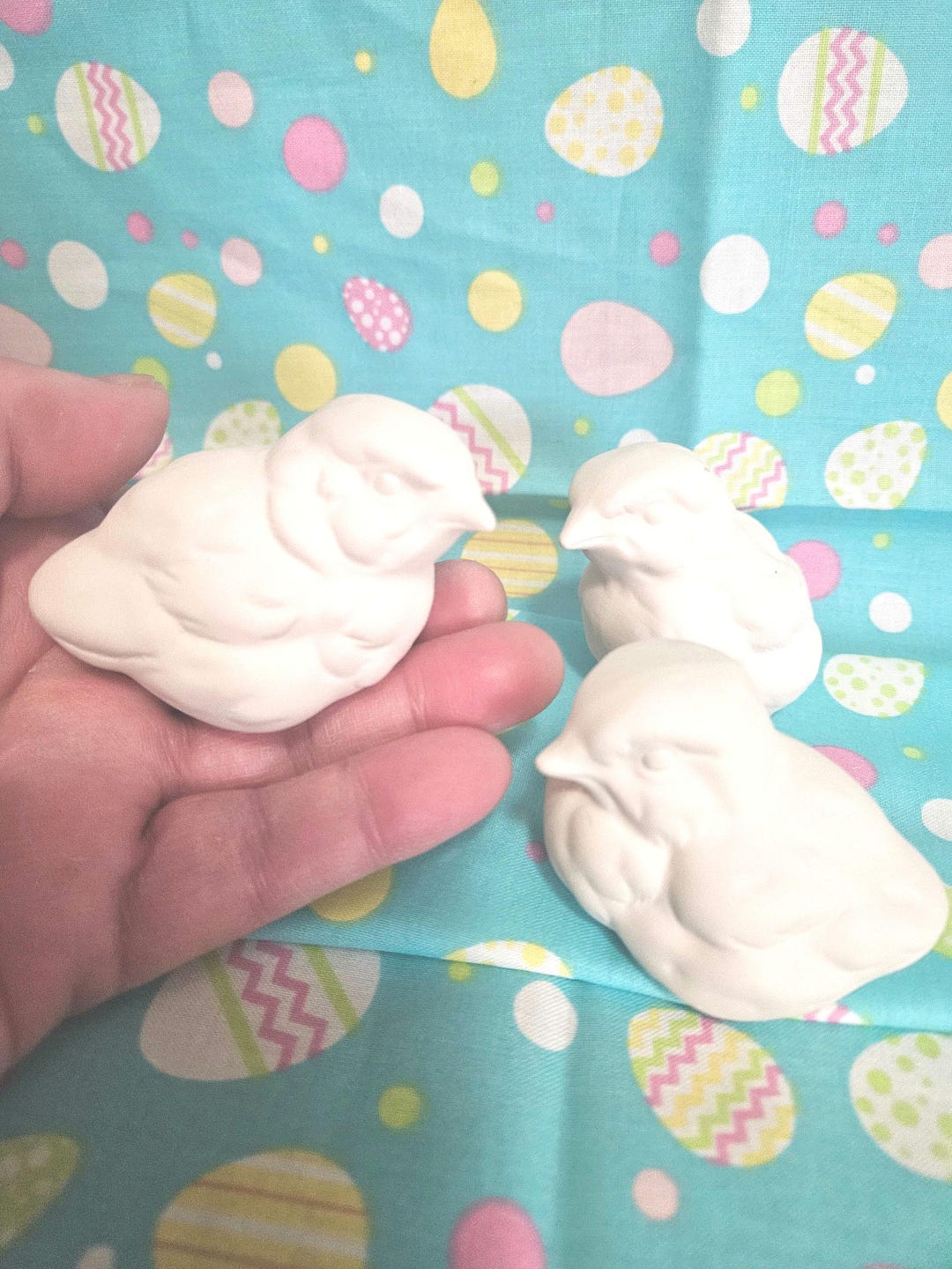 FREE USA Shipping! " Baby Peep Chickens 3pc Set "! U Paint Ceramic ...