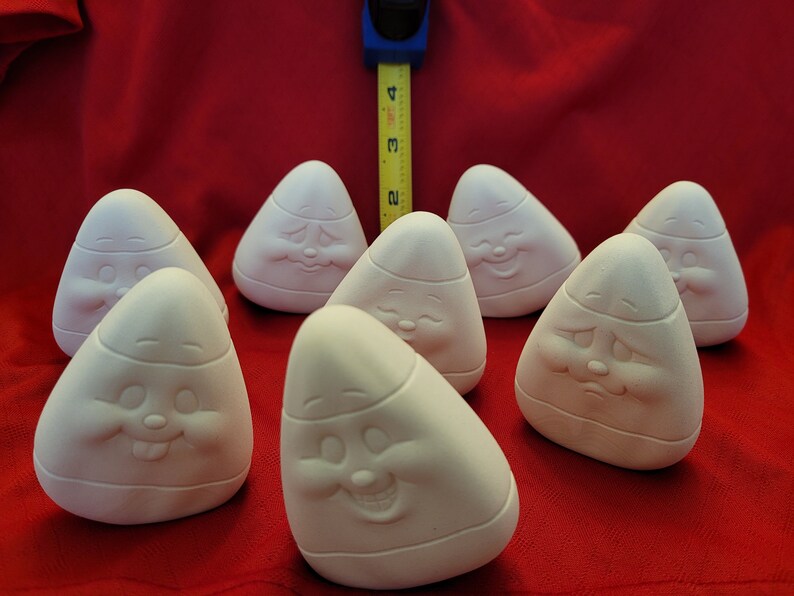 Free USA Ship 8pc Candy Corn Set U Paint Ceramic Bisque - Etsy
