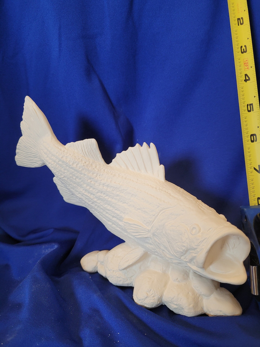 FREE USA Shipping! Prize Striped Bass Rock Fish! U Paint Ceramic Bisque ...