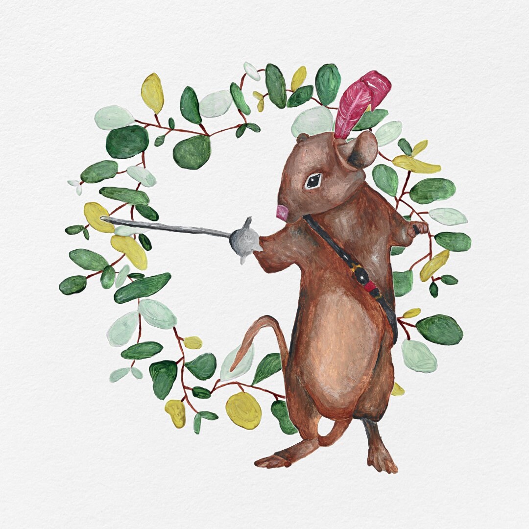 Reepicheep From the Chronicles of Narnia BONUS STICKER WATERCOLOR ...