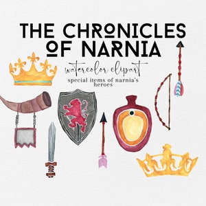 The Chronicles of Narnia WATERCOLOR Clipart Digital Print - Etsy