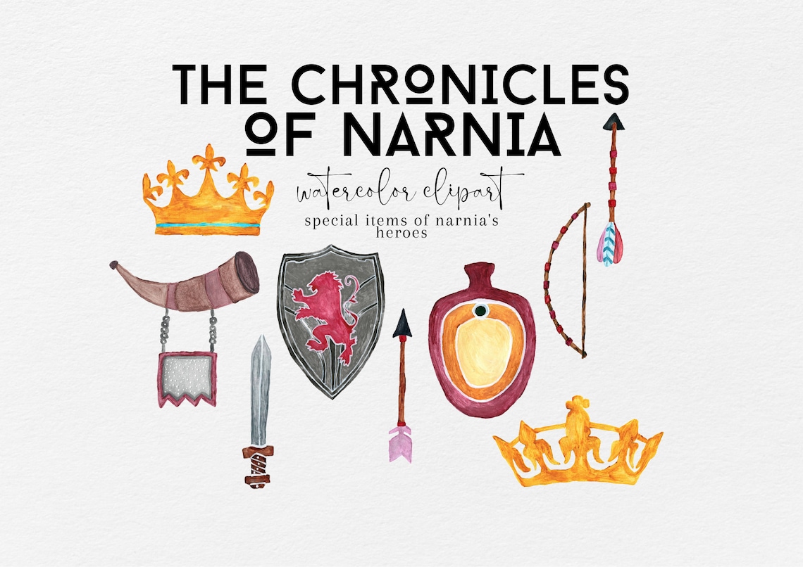 The Chronicles of Narnia | WATERCOLOR Clipart | Digital Print Art With ...