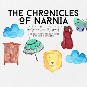 The Chronicles of Narnia WATERCOLOR Clipart Digital Print - Etsy