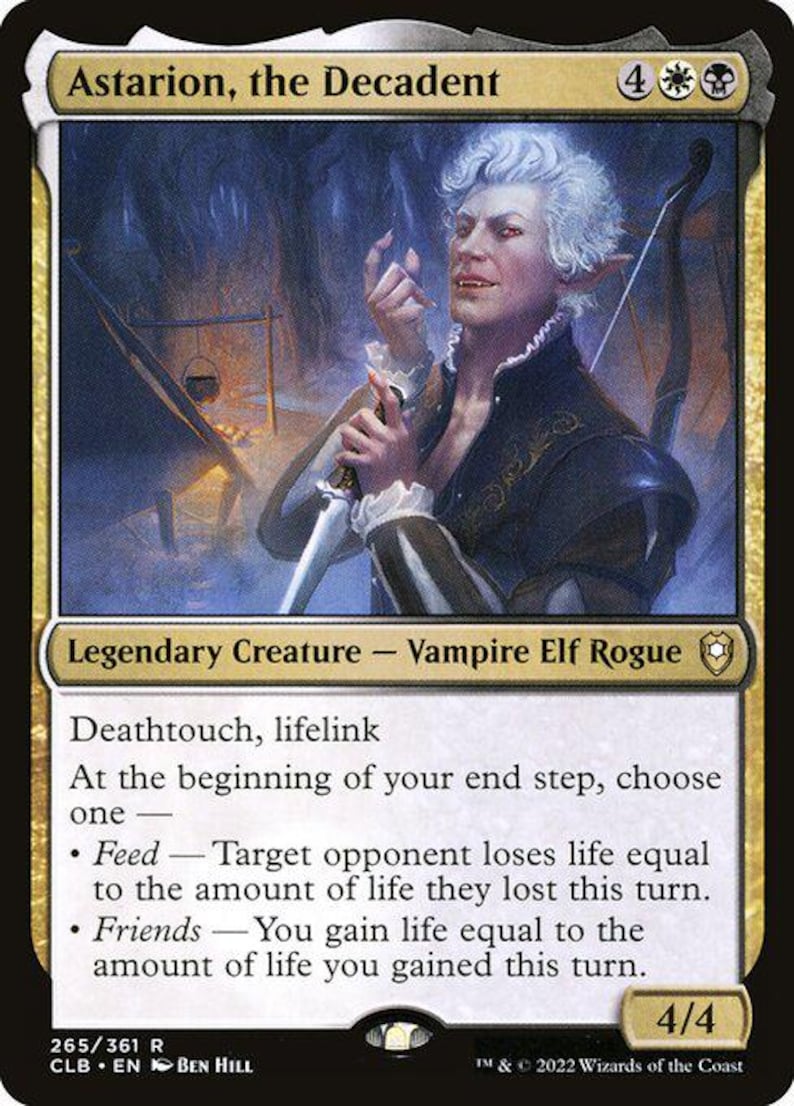 Astarion_the_decadent EDH Commander Deck. Dungeons and Dragons Baldurs ...