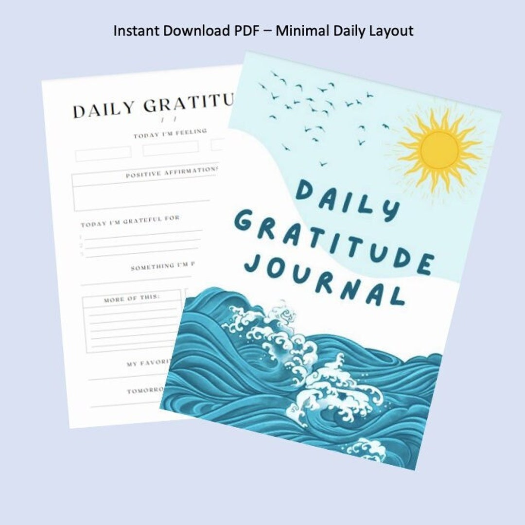 Daily Gratitude Journal - Etsy