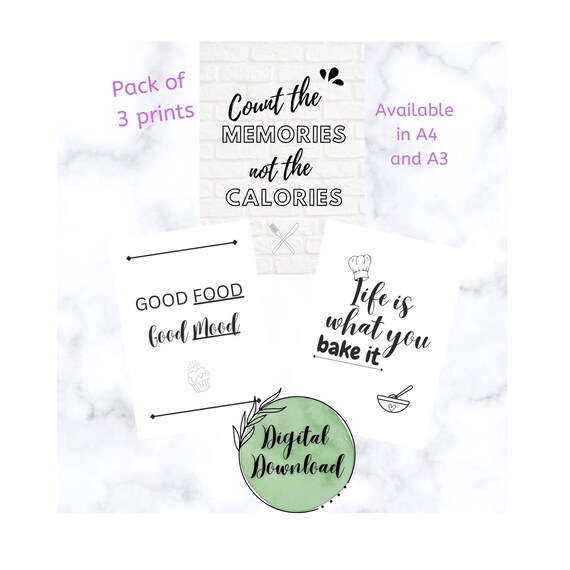 Digital Prints Set of 3 Prints Instant Access Printable - Etsy
