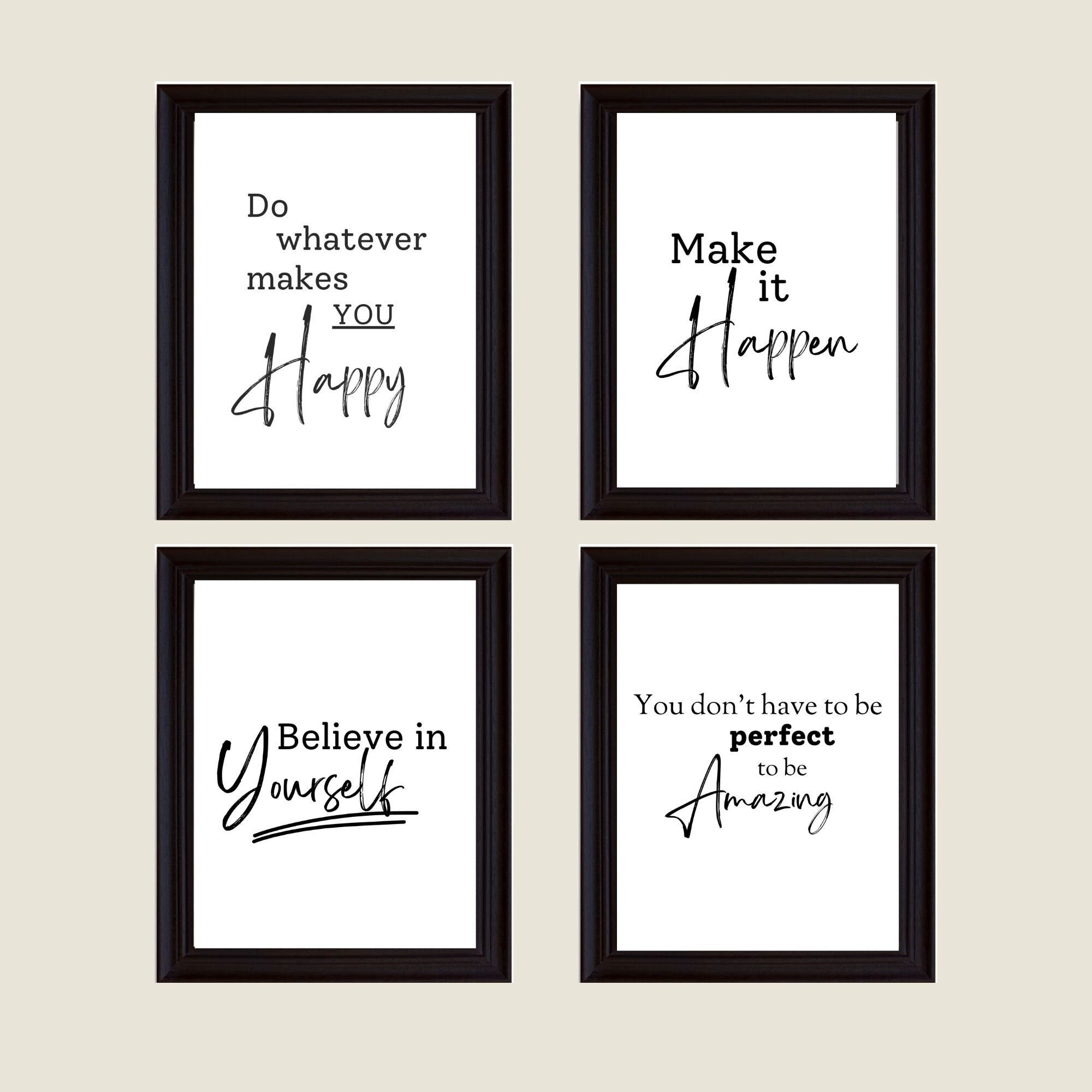 Printable Inspirational Quotes | Home, Office Decor | Digital Wall Art ...