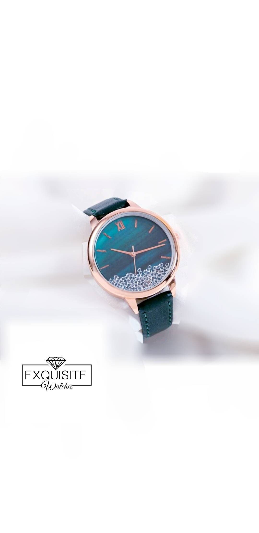 Emerald Green Strap Quartz Watch - Etsy