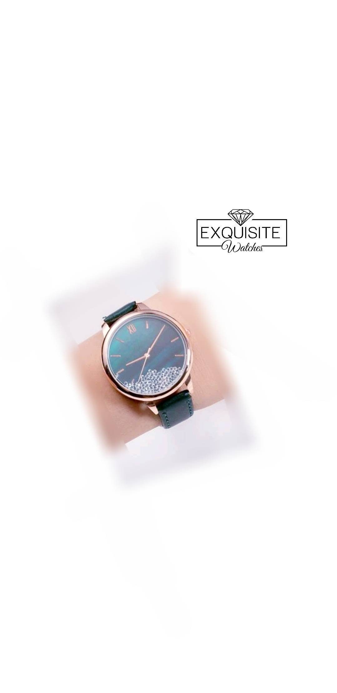 Emerald Green Strap Quartz Watch - Etsy