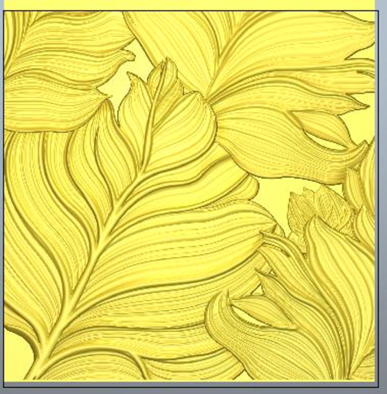 Floral 3D Wall Art Panel Design | CNC Carving & Laser Cut Template ...