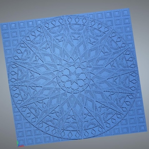 Mandala 3D Relief STL RLF File | CNC Carving Design | Spiritual Wall ...