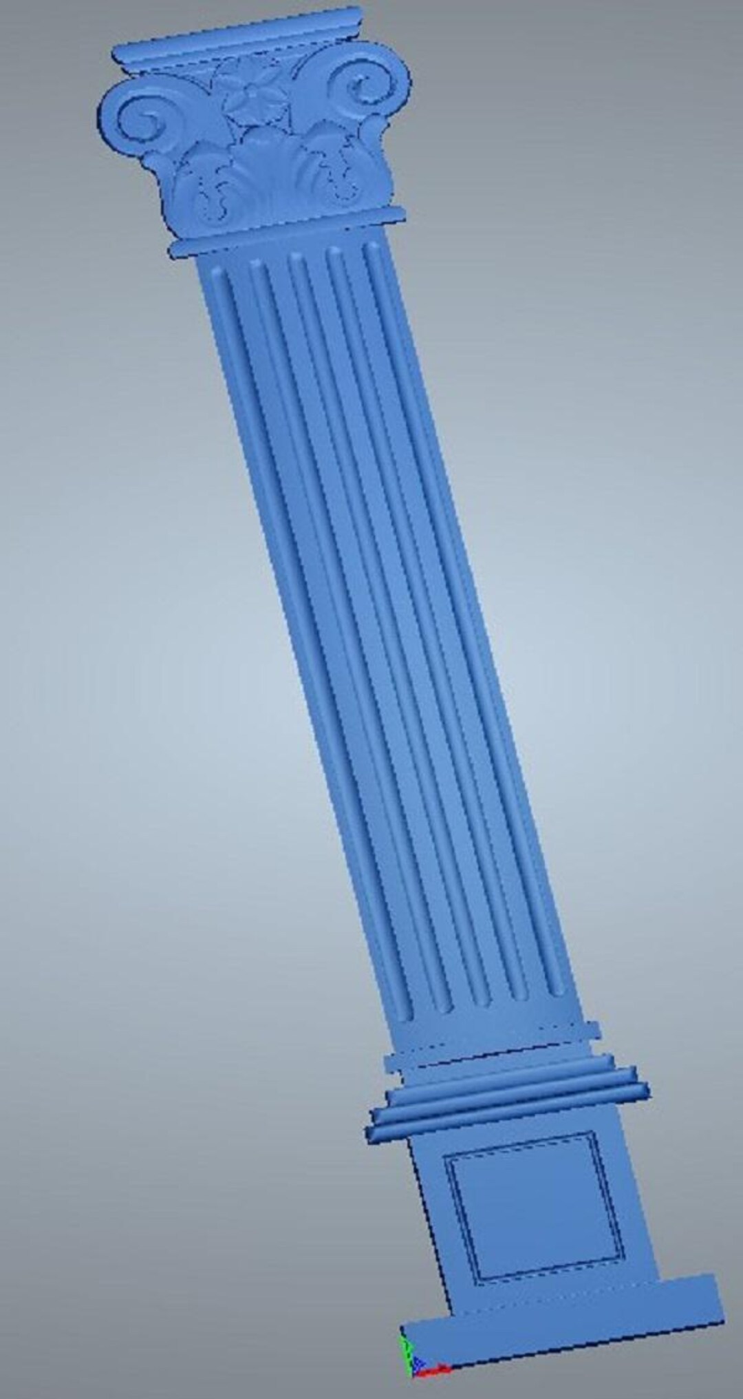 Corinthian Column 3D Model: CNC Decorative Pillar (STL & RLF File ...
