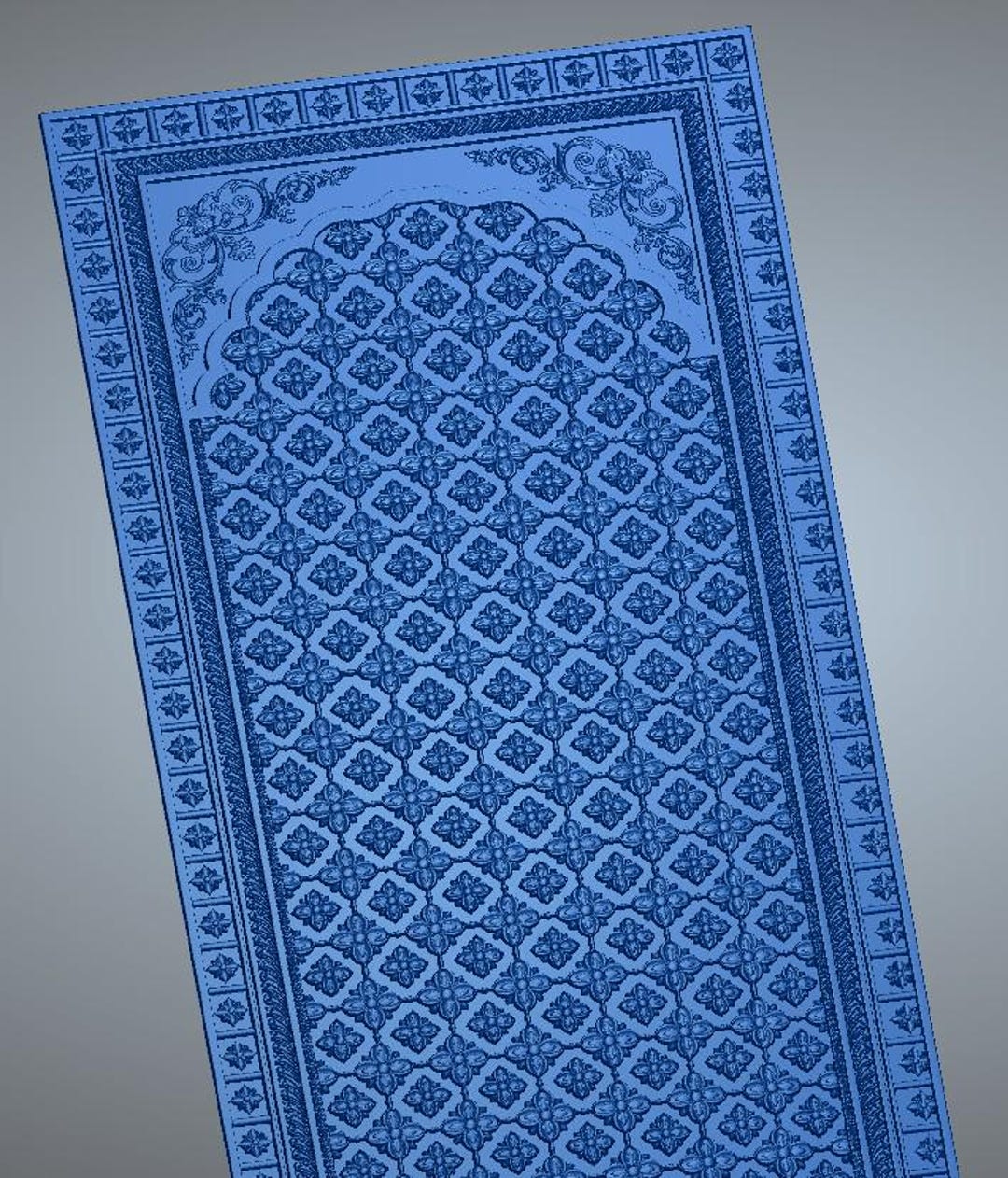 Ornate 3D CNC Panel Design | STL & RLF Digital File | Door Wall Carving ...
