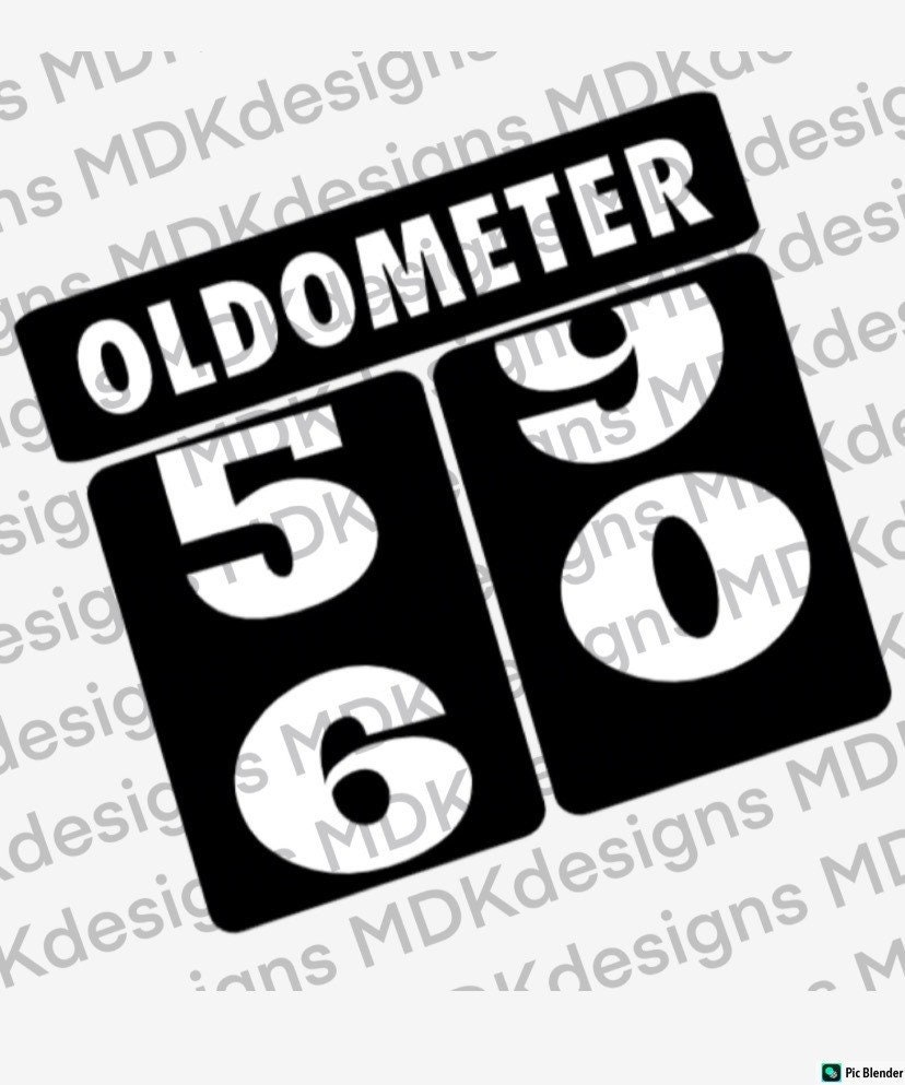 Turning 60, Oldometer SVG - Etsy