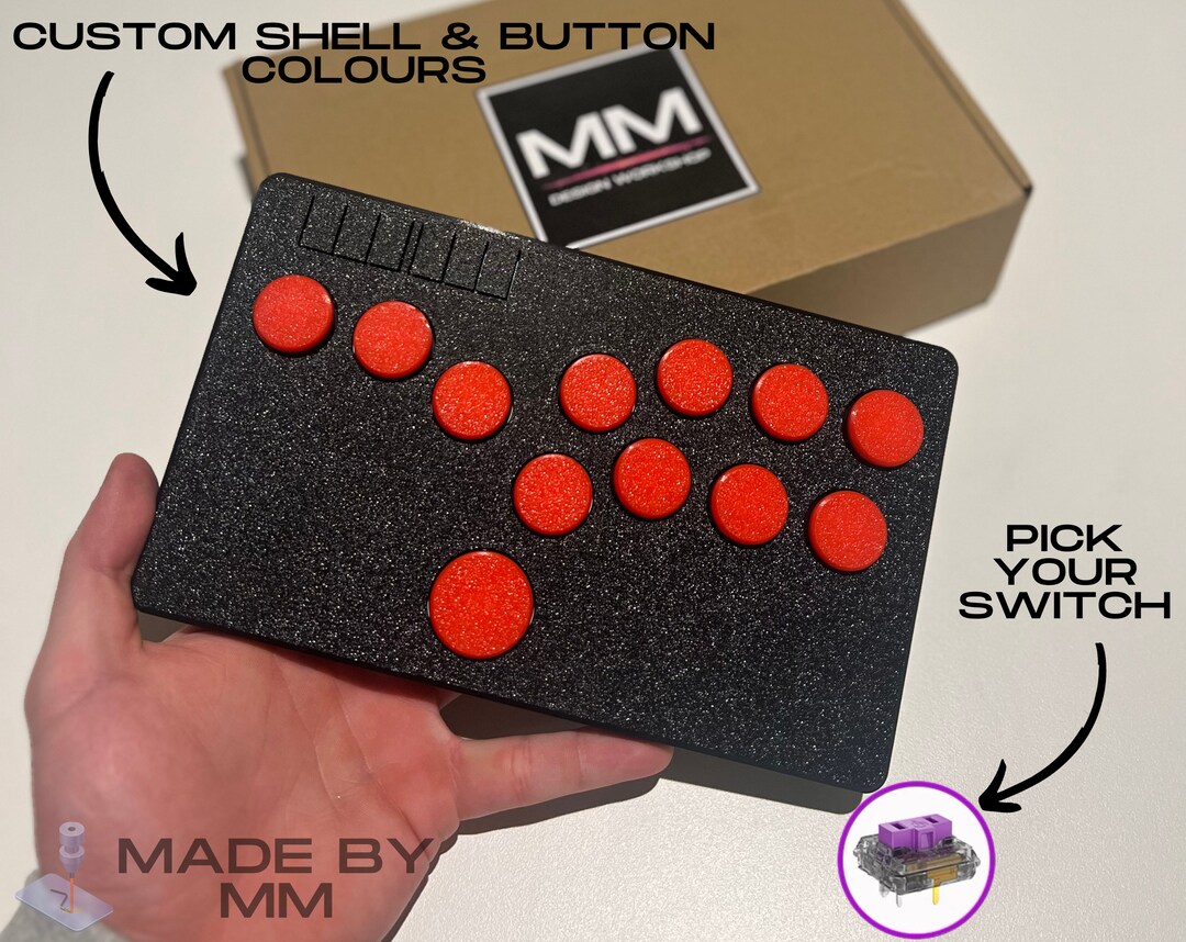 Mmdesign Hitbox Controller Custom Hitbox Stickless Etsy