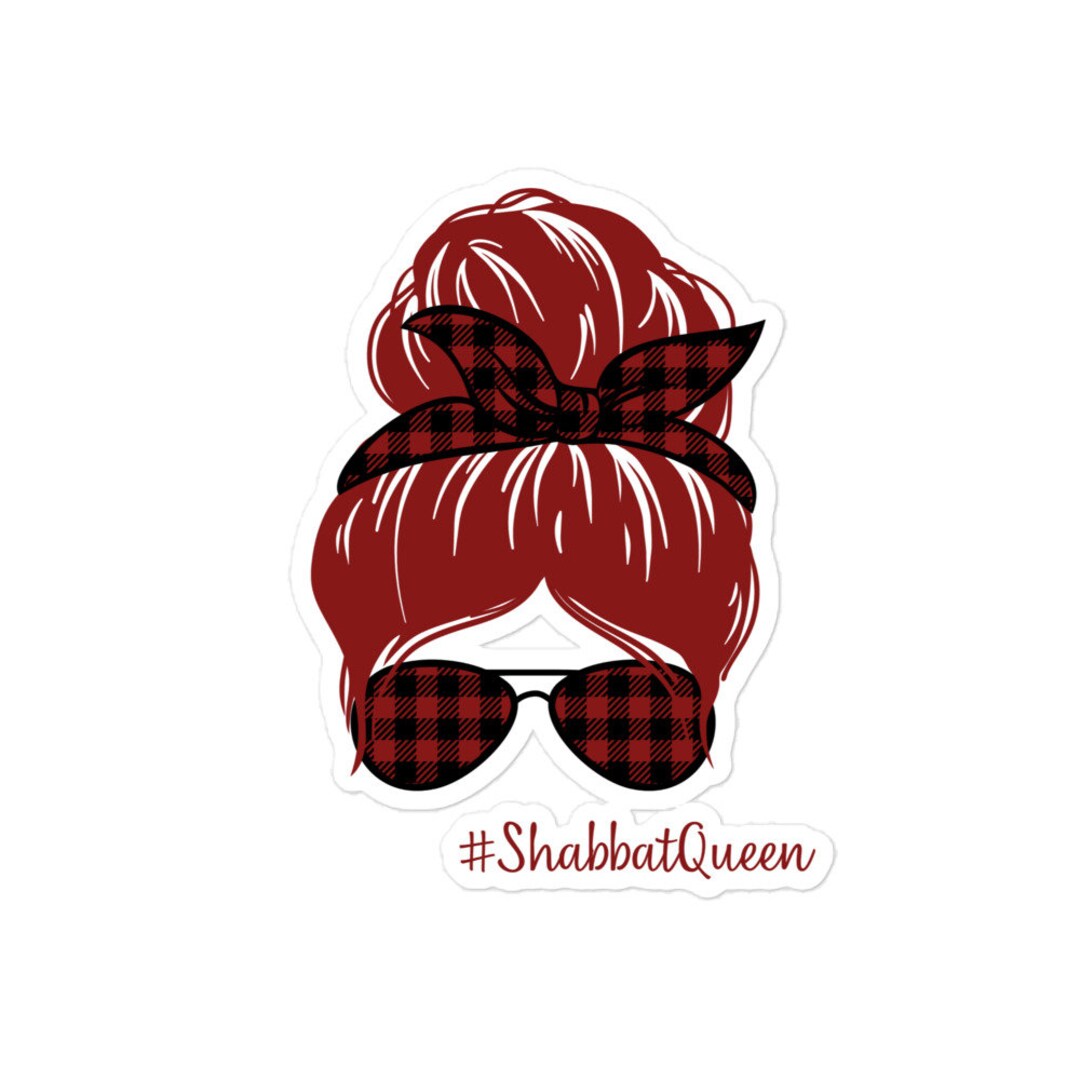 Shabbat Queen in Red Bubble-free Stickers - Etsy