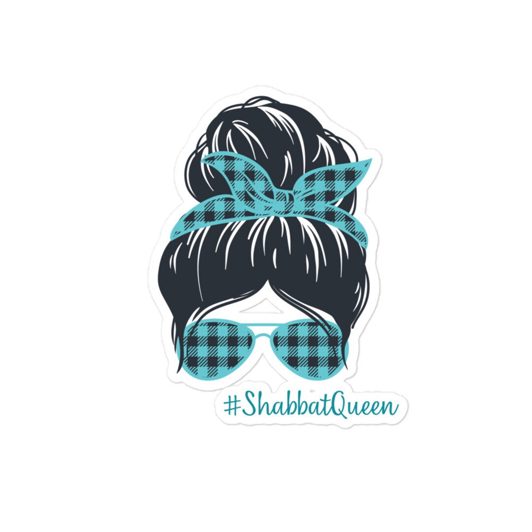 Shabbat Queen in Blue Bubble-free Stickers - Etsy