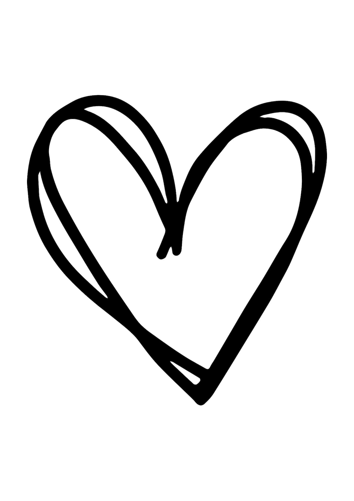 Heart Print, Wall Decor, Digital Download Print Out, Wall Art ...