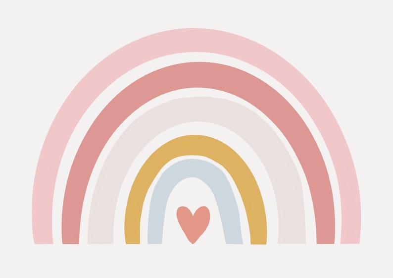 Rainbow Print Out for Children, Background, Pastel Colours, Children ...